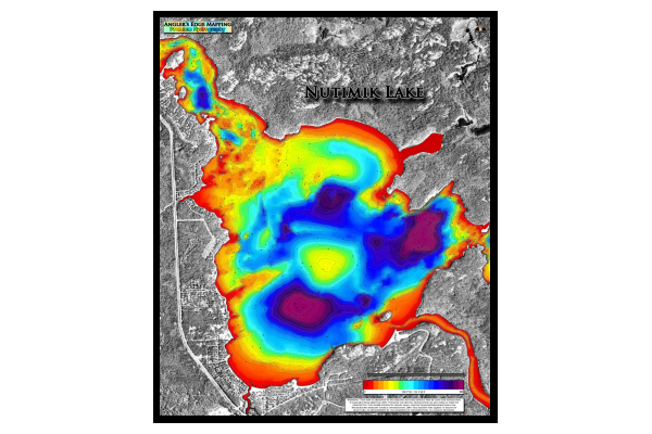Nutimik Lake print map | Angler's Edge Mapping