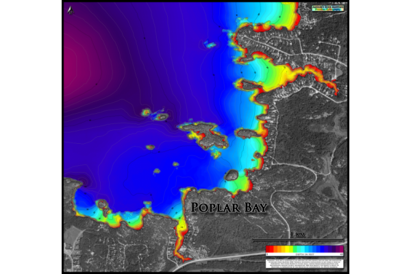 Lac du Bonnet - Poplar Bay print map | Angler's Edge Mapping